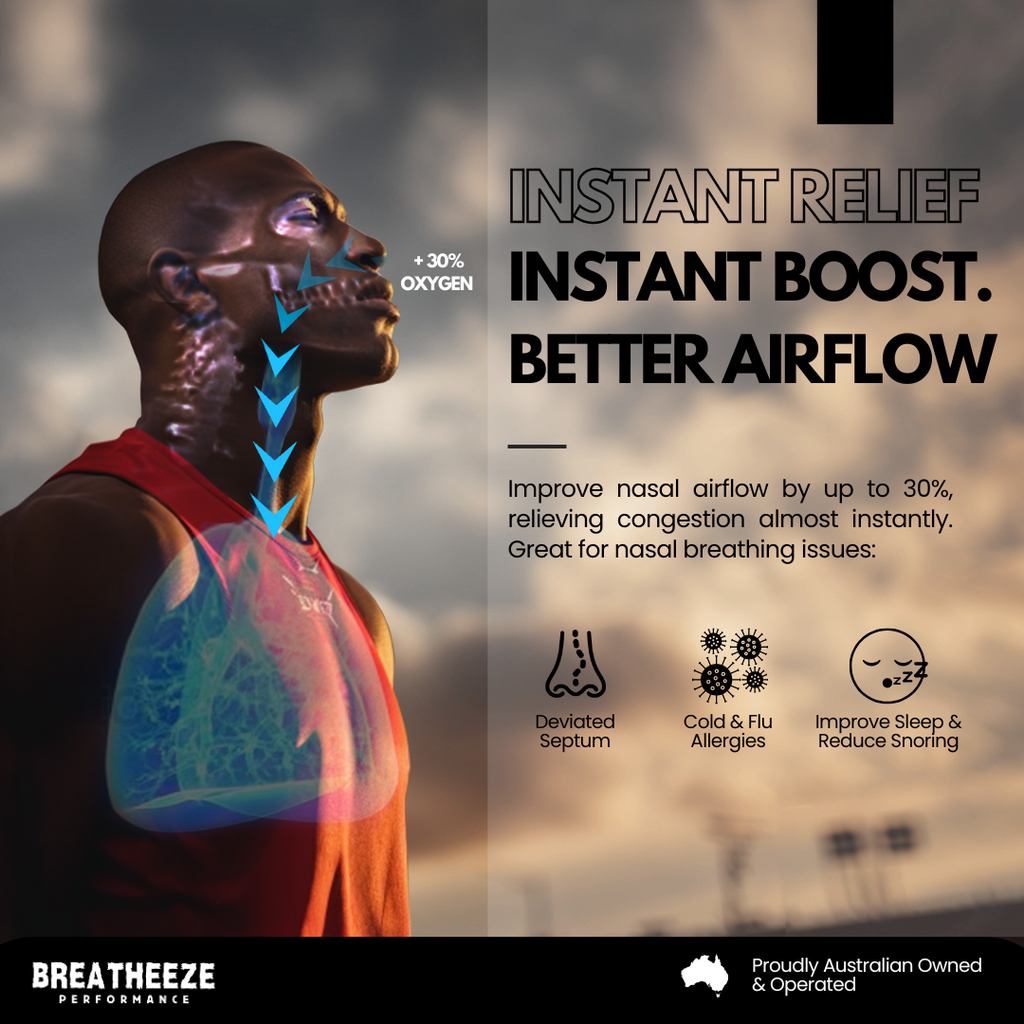 BREATHEEZE Nasal Strips - Snoring Relief, Improved Airflow, and Better ...
